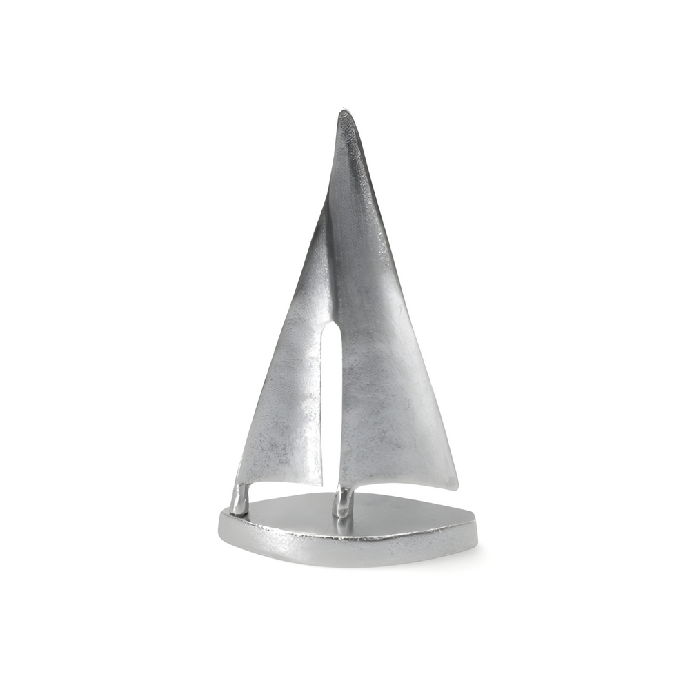 Beeld Zeilboot Zilver Aluminium – Dulaire